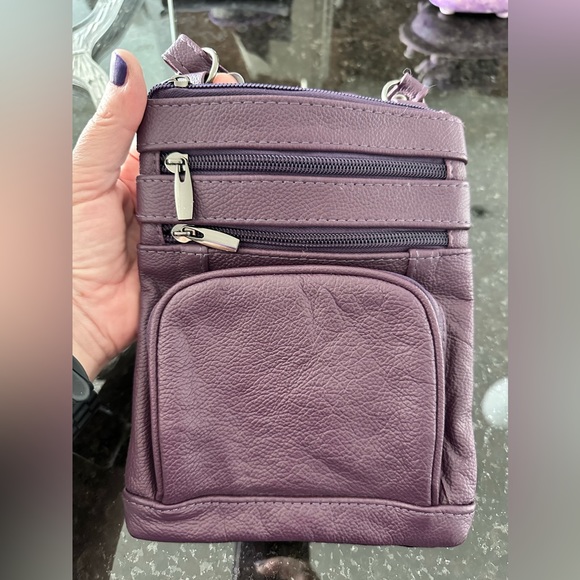 MAZE | Bags | Maze Leather Purple Crossbody Bag Nwt | Poshmark